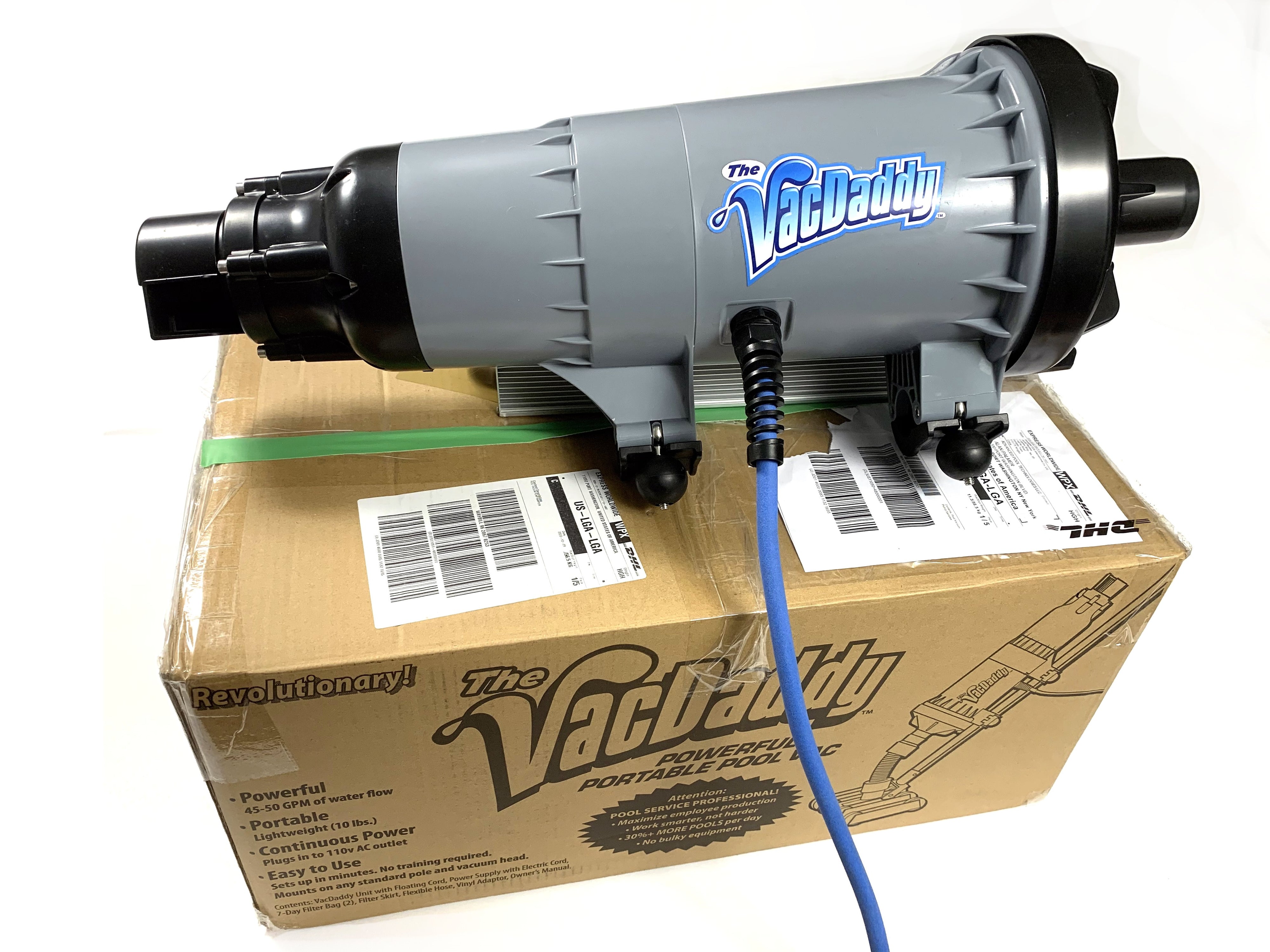 The VacDaddy Basic Bundle with V2W® Kit, Aluminum Adapter Pole, and Al – Ultimate Pool Tools